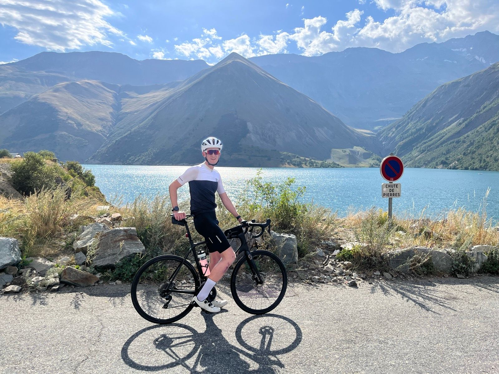 Trustee Ben bikes up the Giants of the Alps - Hazel's Footprints Trust